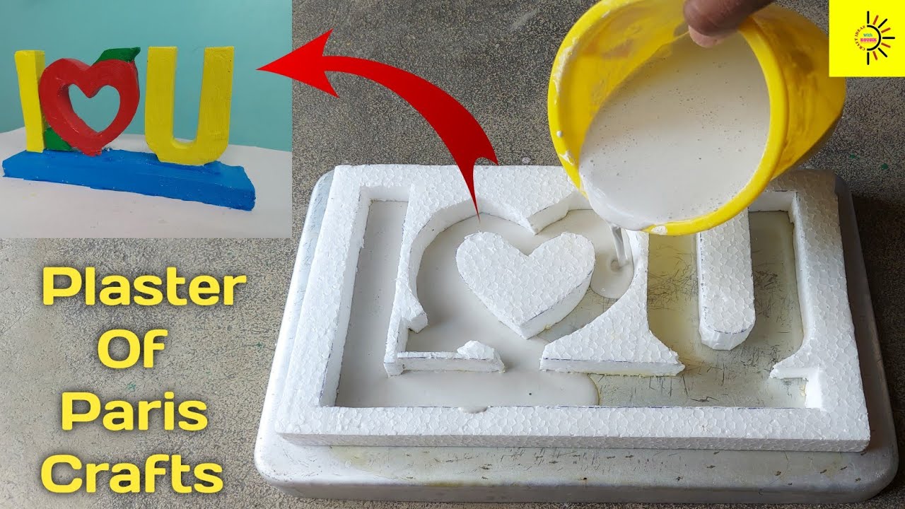 I ️U Showpiece Make From Plaster Of Paris Powder|#showpiece # ...