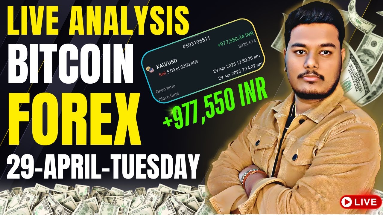 🔴LIVE BITCOIN FOREX ANALYSIS |29 APRIL TUESDAY | @tradingwith ...
