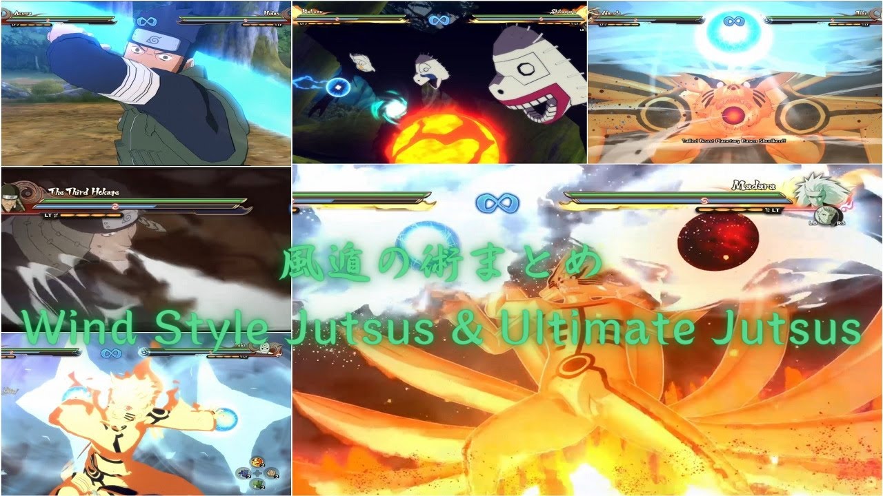【Naruto】All Wind Style Jutsus & Ultimate Jutsus Naruto Storm 4 Next ...