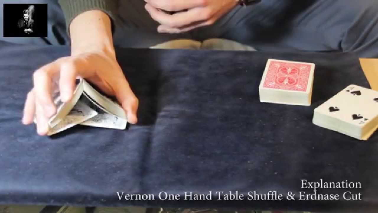 Vernon One Hand Table Shuffle // Tutorial Now everyone can do this ...
