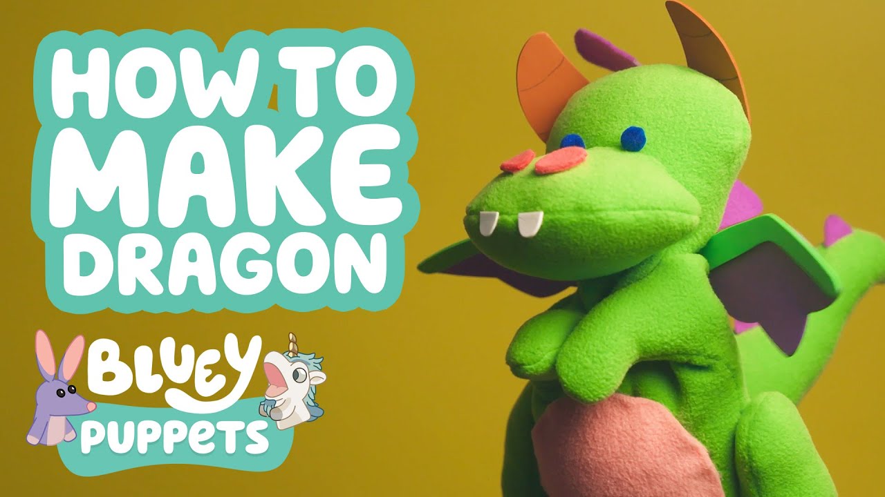 Bluey Puppets: How to Make Dragon 🐉🔥 | Brand New Series | Bluey - YouTube