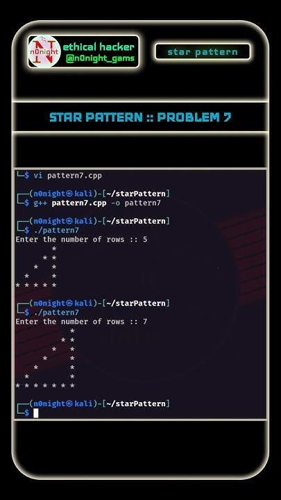 Star Pattern Problem 7 Starpatternprogram Coding Starpattern Programs Nonightgams Coders