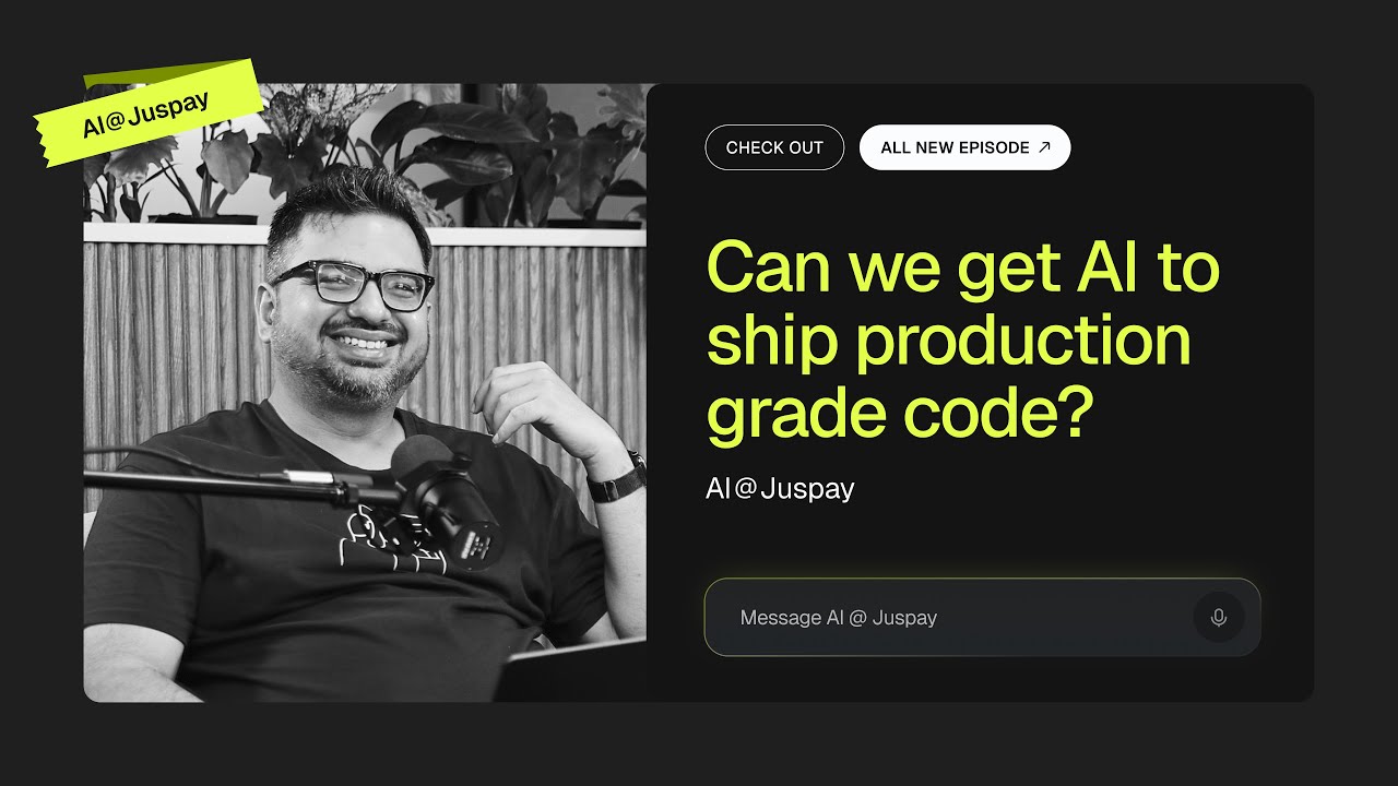 Can we get AI to ship production grade code? | AI @ Juspay - YouTube
