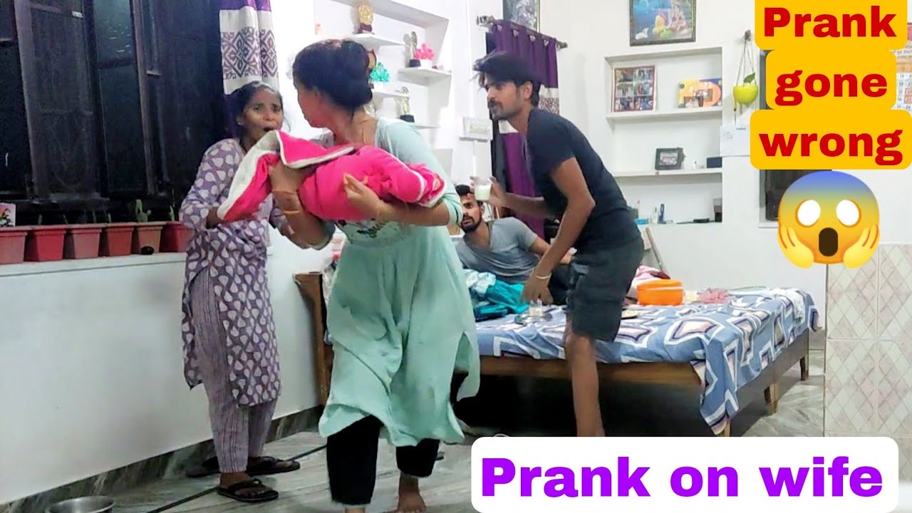 Epic prank on wife 💥 || Bomb Prank Fail Prank gone wrong || baby prank on wife 🥺 || hacking ...