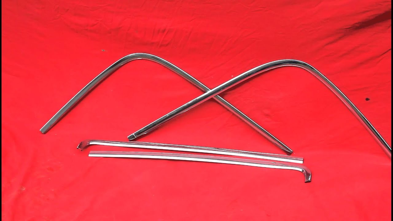 1968-1972 GTO Polished Back Glass Trim Moldings - YouTube