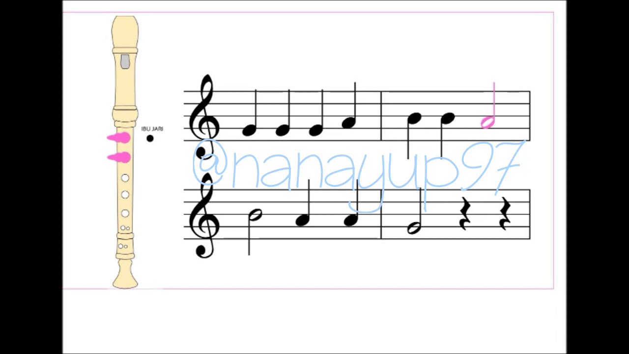 LULLABY [lagu rekoder not B, A, G] - YouTube