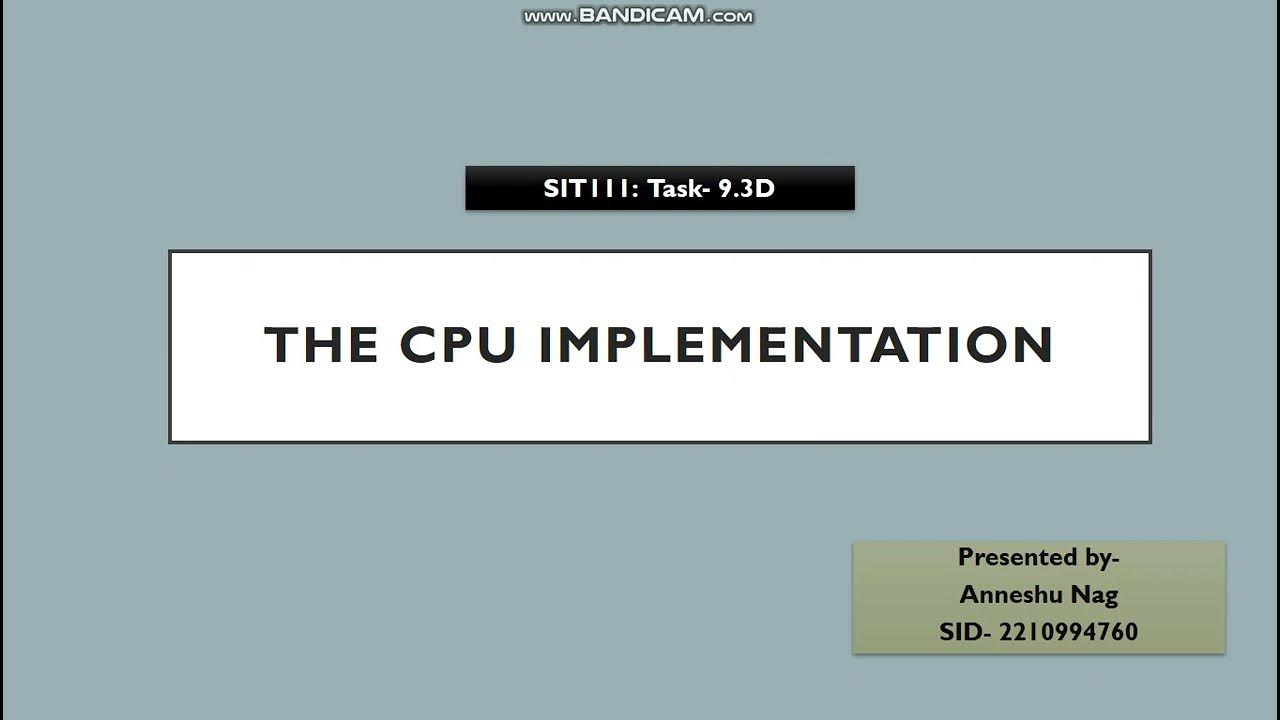 CPU.hdl Code Implementation & Explanation for Beginners. - YouTube