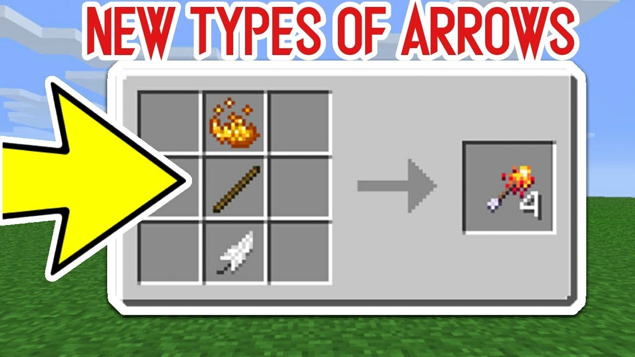 HOW TO GET NEW ARROWS IN MINECRAFT ! - YouTube