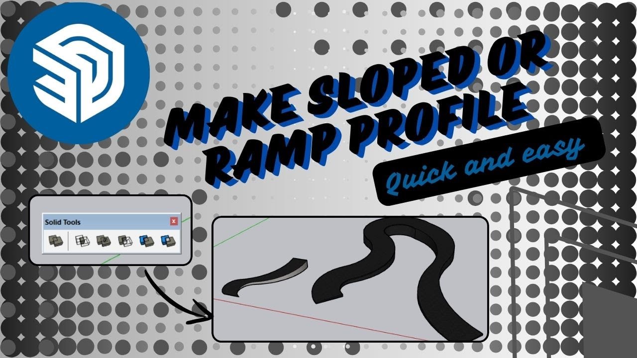 How make slope or ramp profile in sketchup | Sketchup tutorials for ...