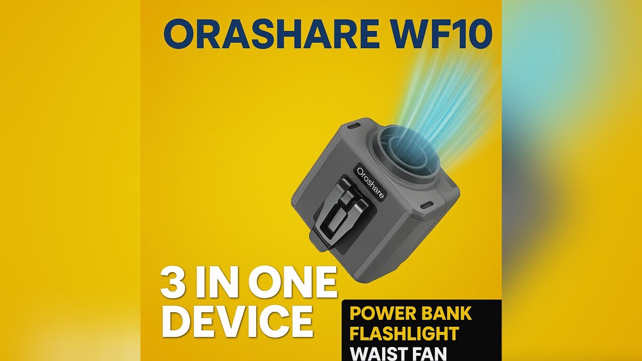 Orashare WF10 Waist Fan na may Powerbank at Flashlight – Walang ...