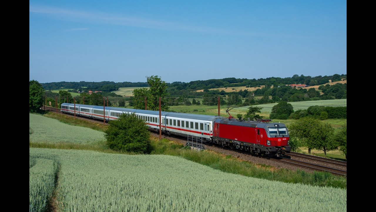 Første dag med kørsel med EB + IC1 vogne mellem København og Hamborg 17 ...