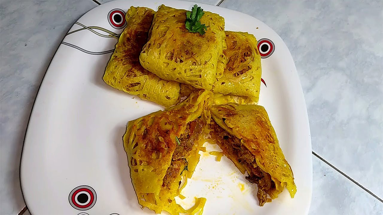 Jalu Mutton Murthaba Recipe ll ஜாலூர் முர்தபா ll Roti Jala ll Mutton ...