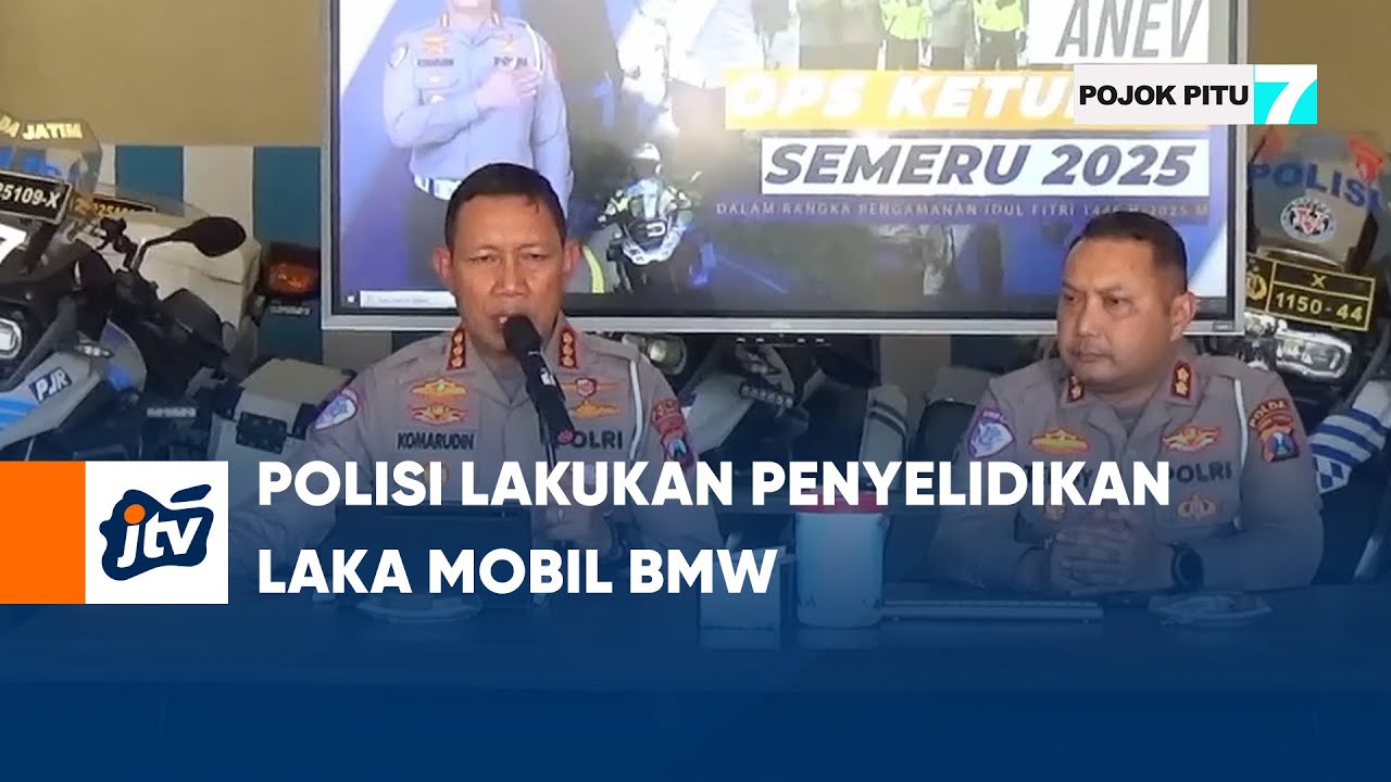 Polisi Lakukan Penyelidikan Laka Mobil BMW - YouTube