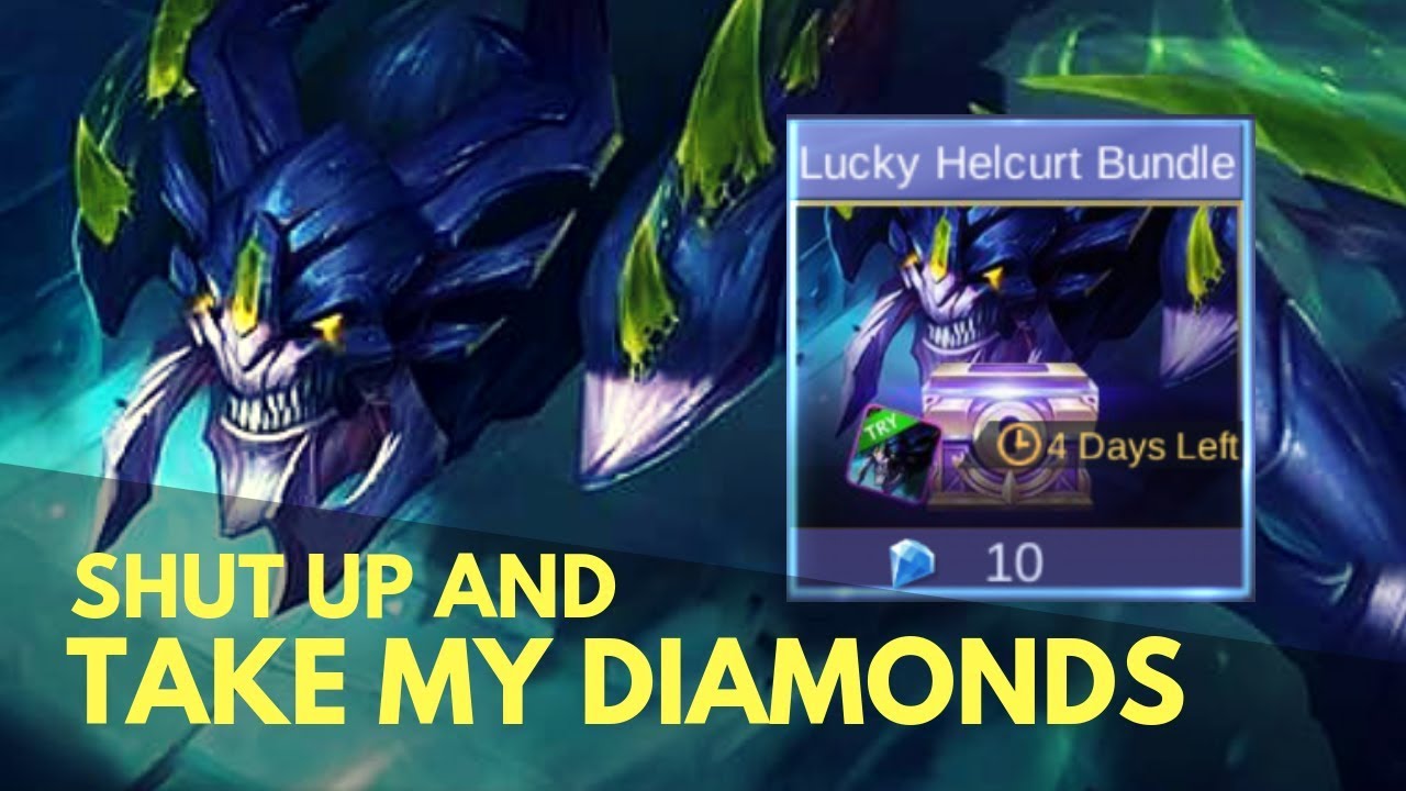 LUCKY HELCURT BUNDLE 10 DIAMOND EVOLVED PREDATOR SKIN | Mobile Legends ...