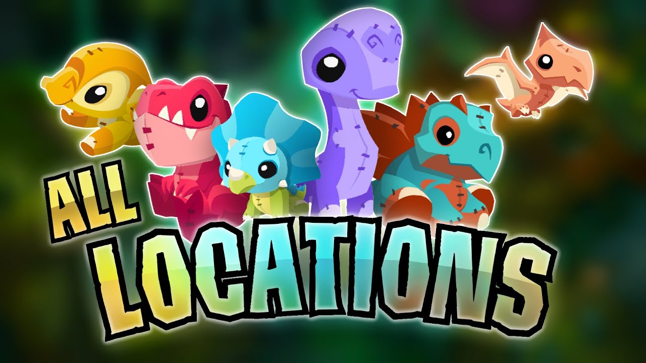 ALL Birthday Hunt Dinosaur Plushie LOCATIONS | Animal Jam Scavenger ...