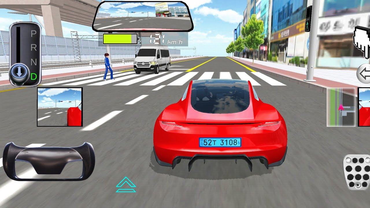 Brand New Red Car For Parking - 3d Driving Class game play video || Car ...