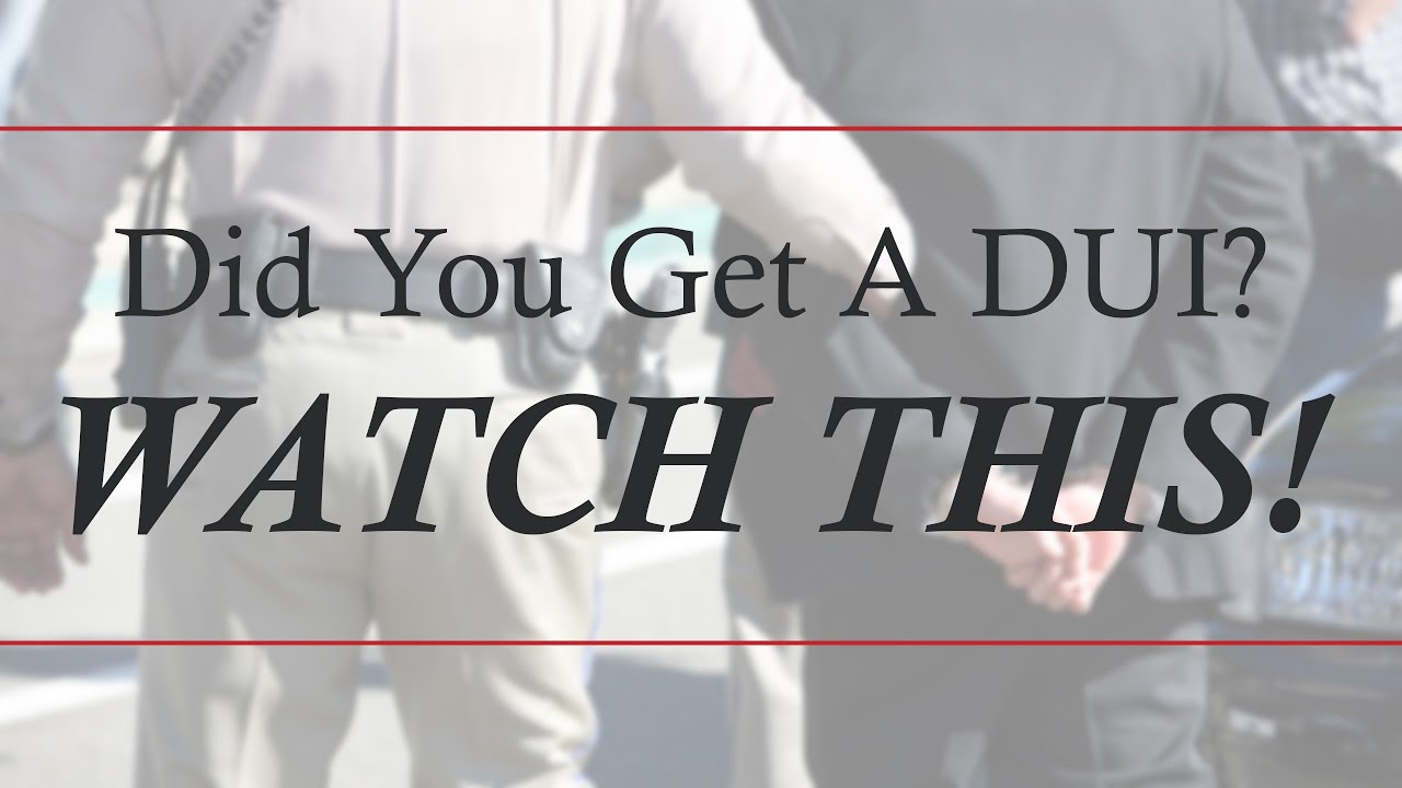 3 Things To Know When You Get A DUI In New Jersey - YouTube