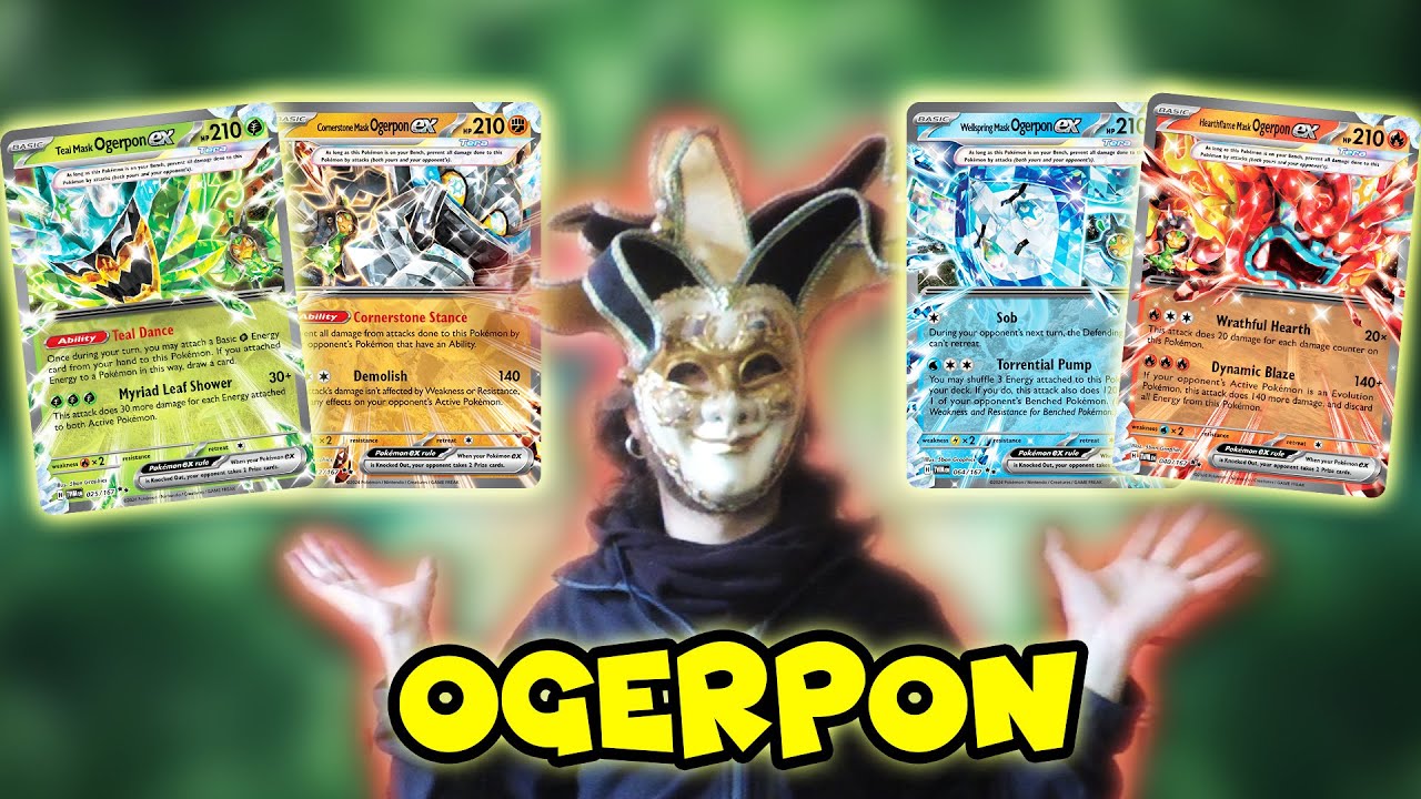 OGERPON EX nuevas cartas con Mascaras INTERCAMBIABLES - Cartas Pokemon ...