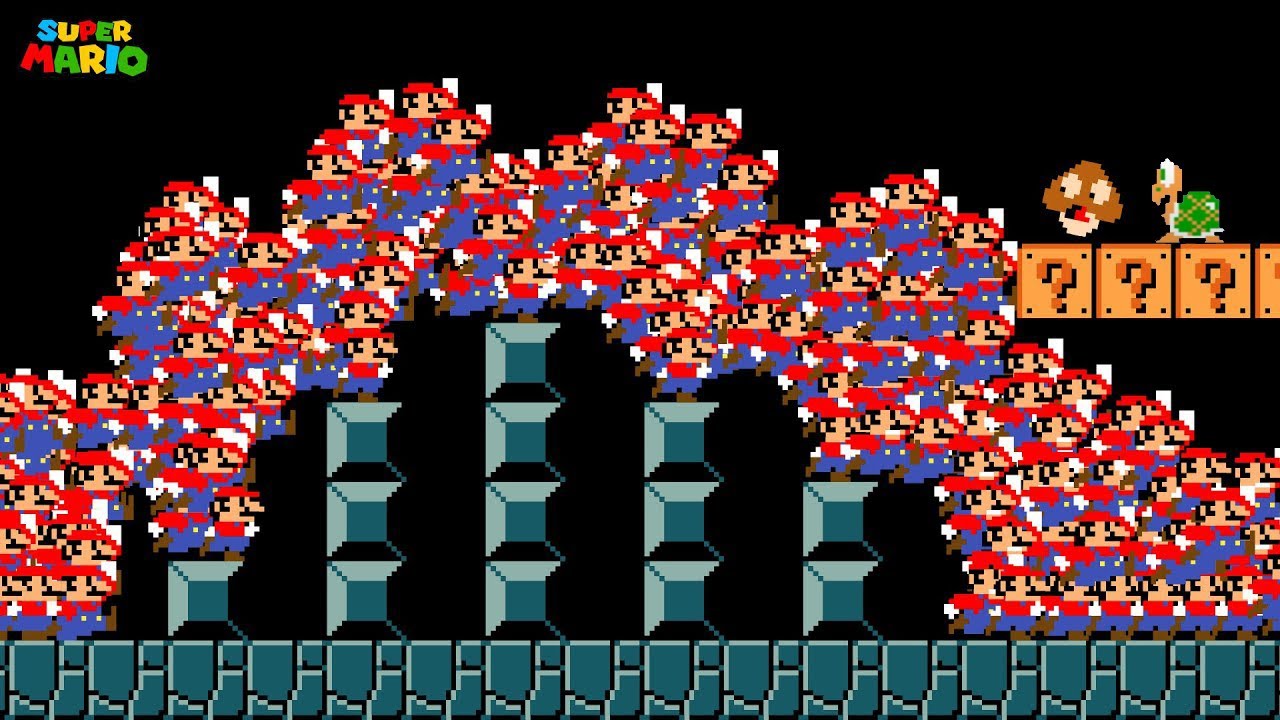 Mario's 9999 Tiny Mario March Madness | New Super Mario Bros. Wii ...