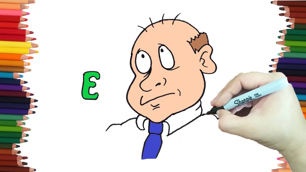 How to draw easily a BALD PERSON step by step - YouTube