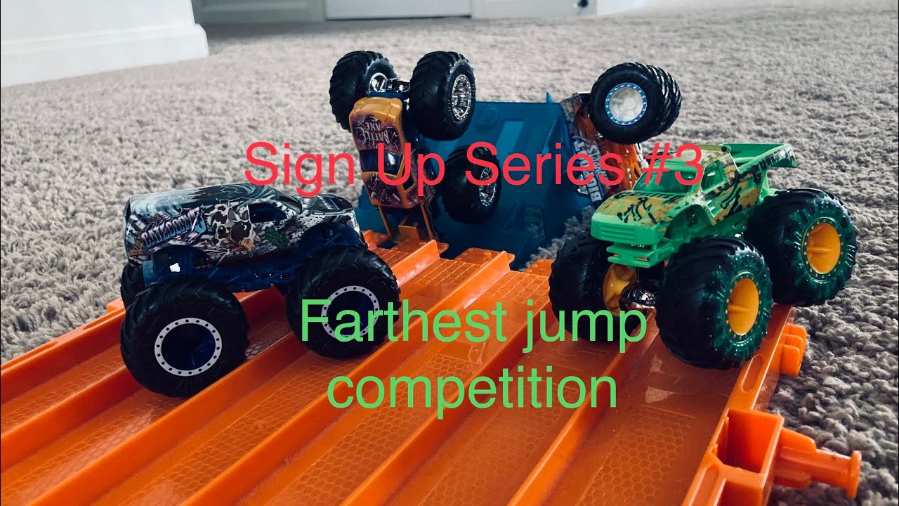 How Wheels diecast farthest jump competition Sign Up Series #3 - YouTube