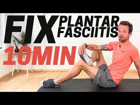 Plantar Fasciitis Fix and Prevention Routine 10 Min follow along