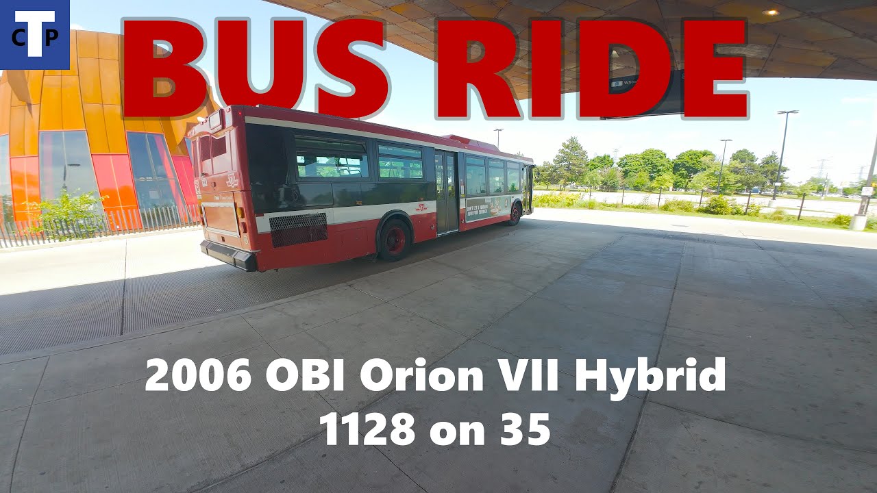 TTC Bus Ride | 2006 Orion VII Hybrid 1128 on 35 Jane (Jane Station ...