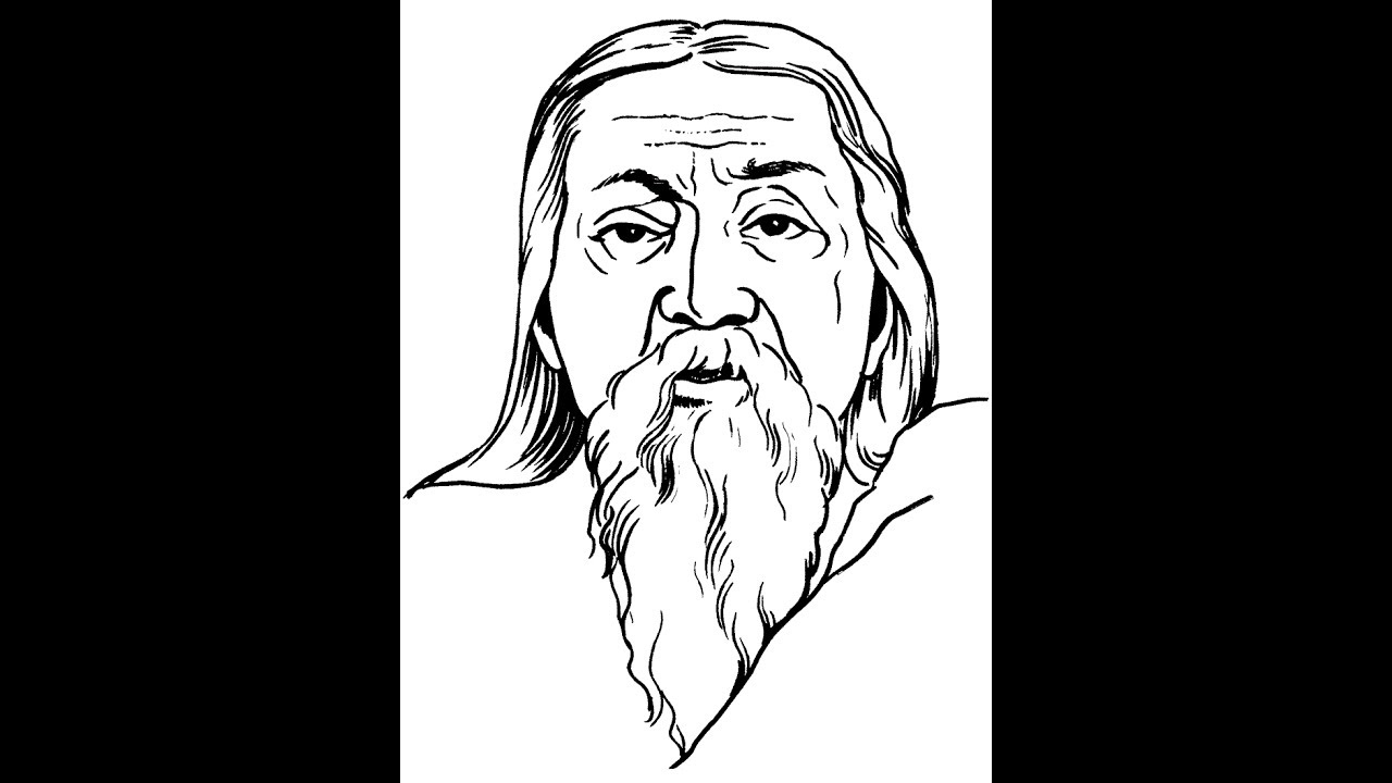 How to draw Sri Aurobindo Ghosh face drawing step by step - YouTube