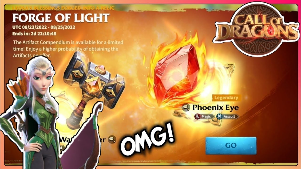 Call of dragons - forge of light event - legendary tavern for artifacts - YouTube