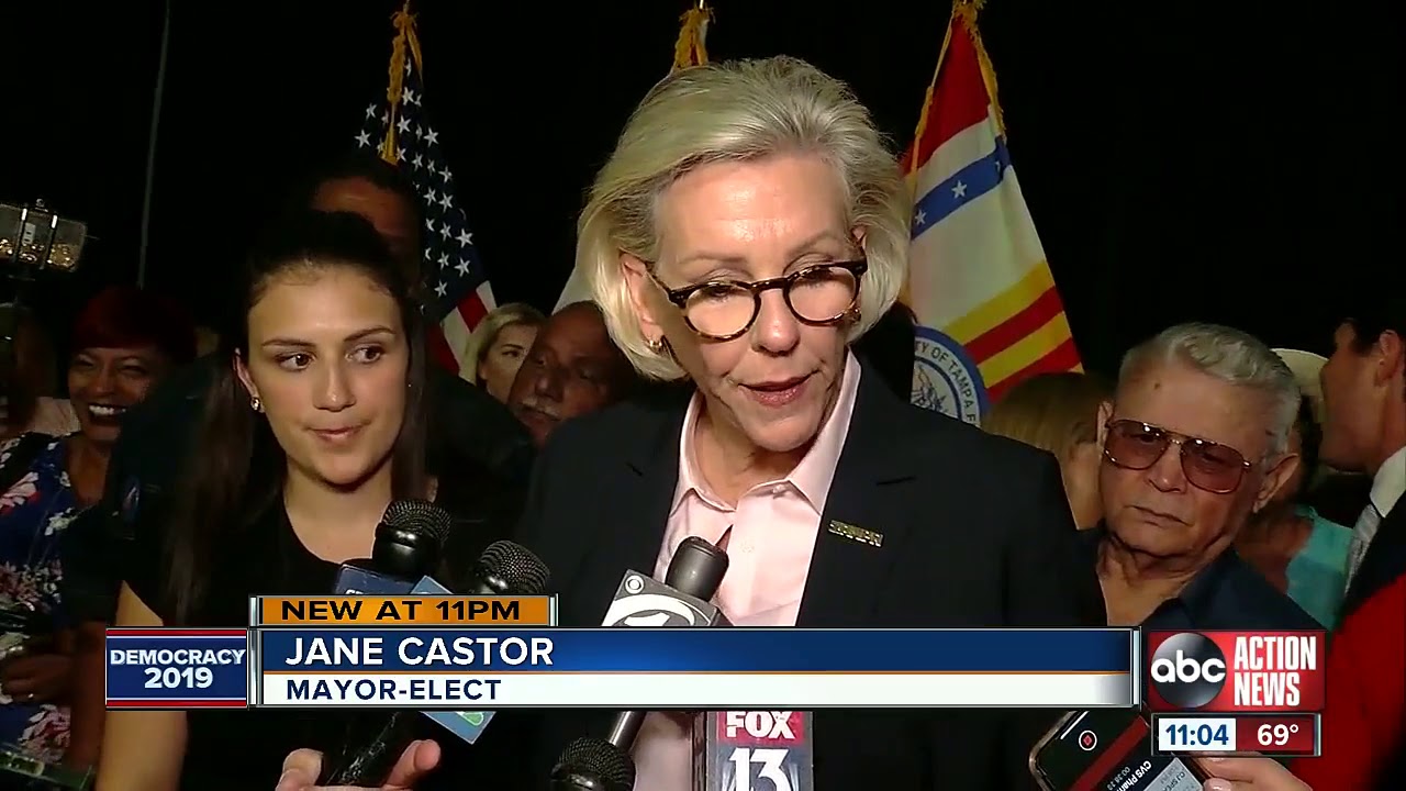 Jane Castor elected Tampa Mayor - YouTube