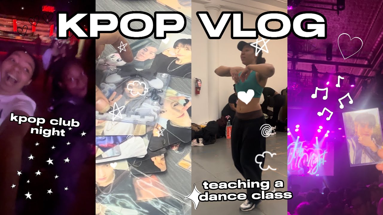 [kpop vlog] teaching a dance class & kpop club night! - YouTube