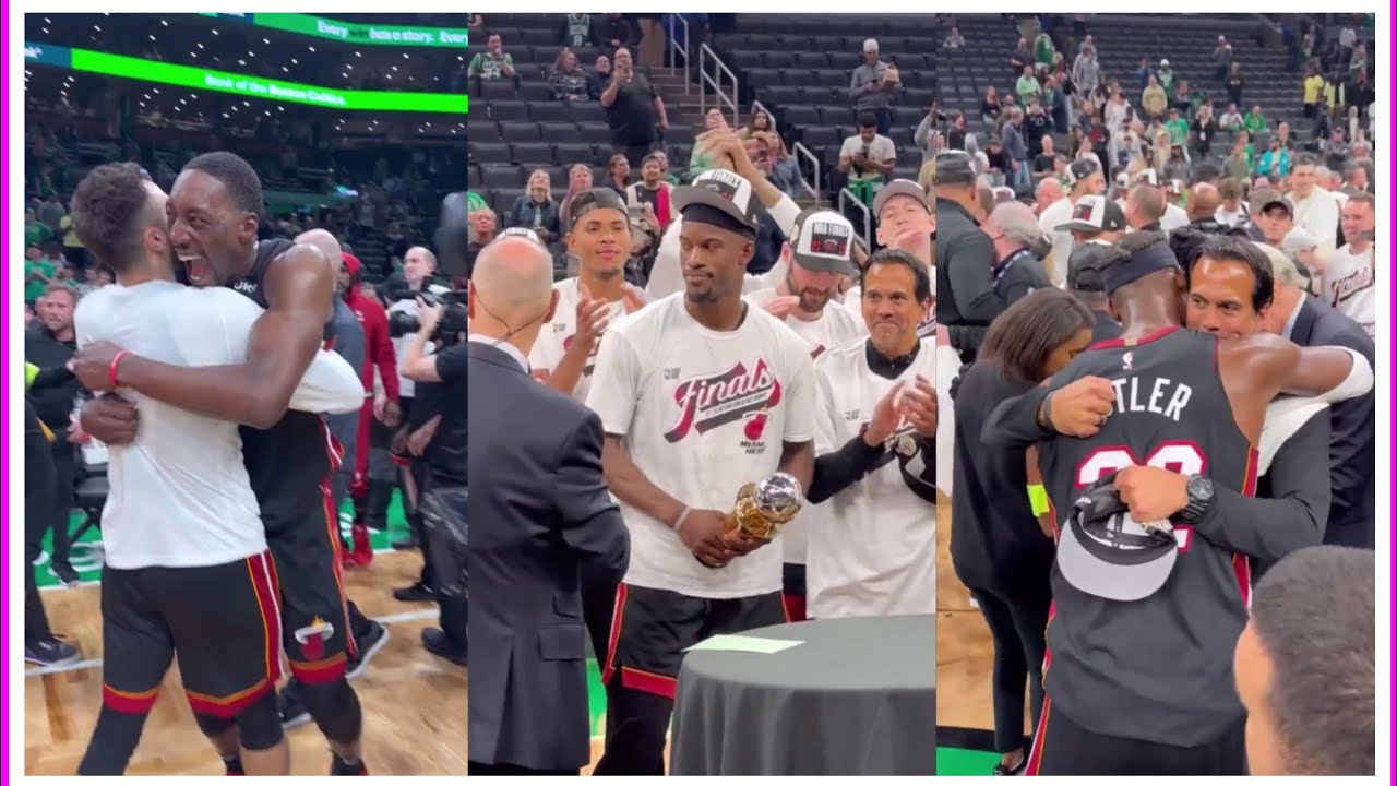 Jimmy Butler Did this after receiving his ECF award (ft. Udonis Haslem ...