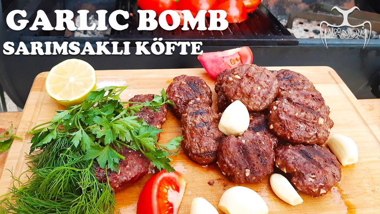 GARLIC BOMB (Barbecue Meatballs with Plenty of Garlic) A very different ...