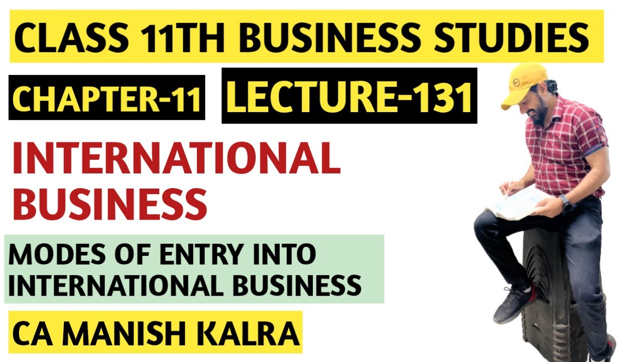 Modes Of Entry Into International Business | Chapter-11 | International ...