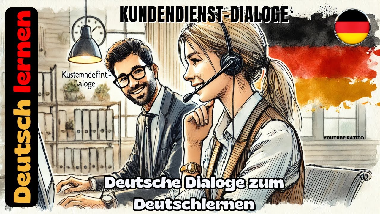 Deutsch lernen - Kundendienst-Dialoge - YouTube