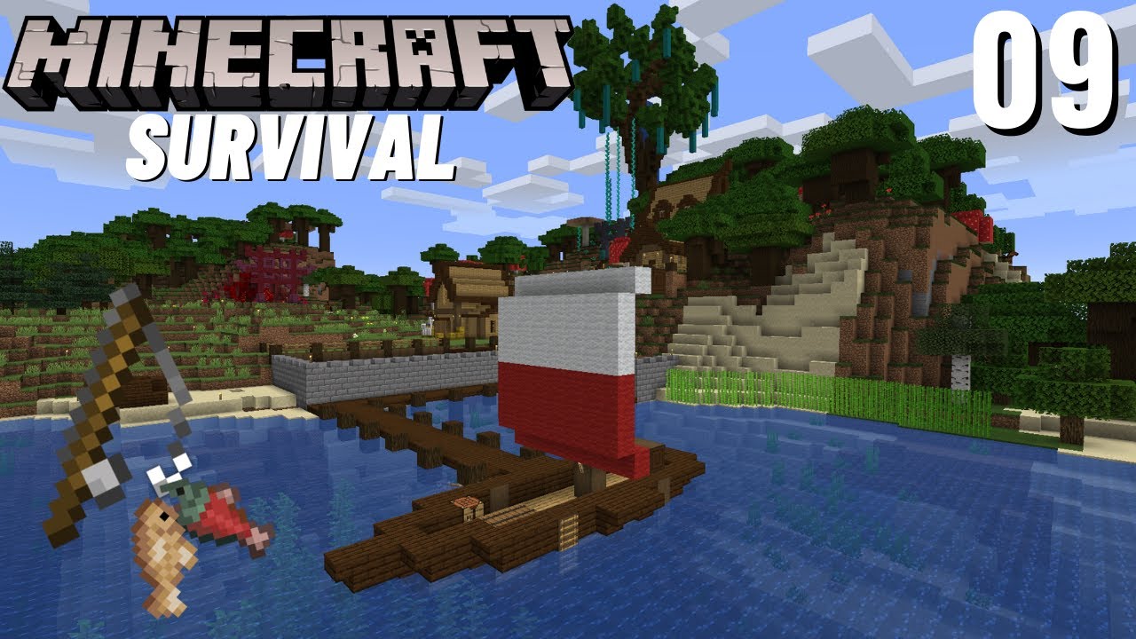 Boat Building and Fishing - Minecraft 1.16 Survival Let's Play | Ep.9 ...