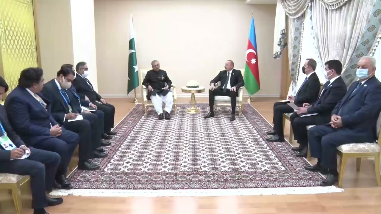 President Dr. Arif Alvi meeting with President of Azerbaijan, Ilham ...
