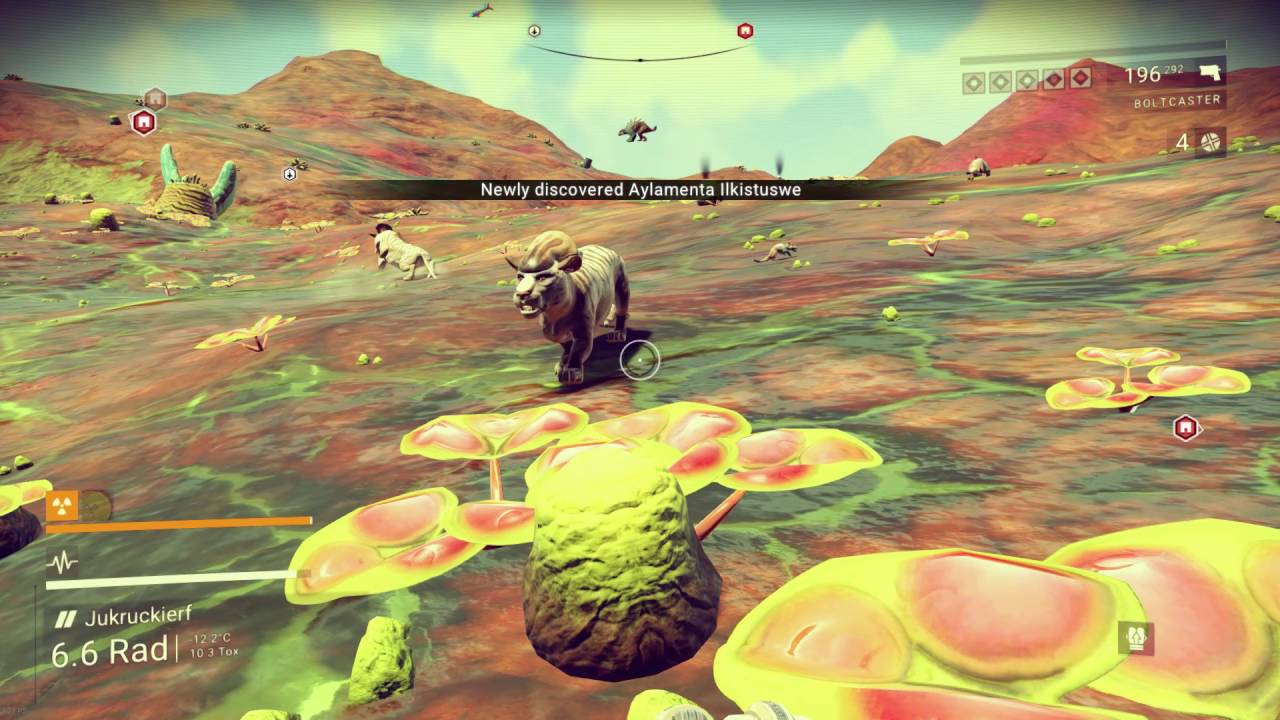 No Man's Sky -- Predators kill, and then defend, their own meal! - YouTube