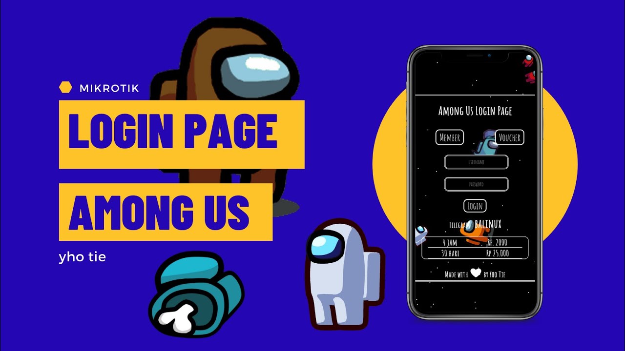 review Login Page Among Us Simple dengan menggunakan Html Css - YouTube