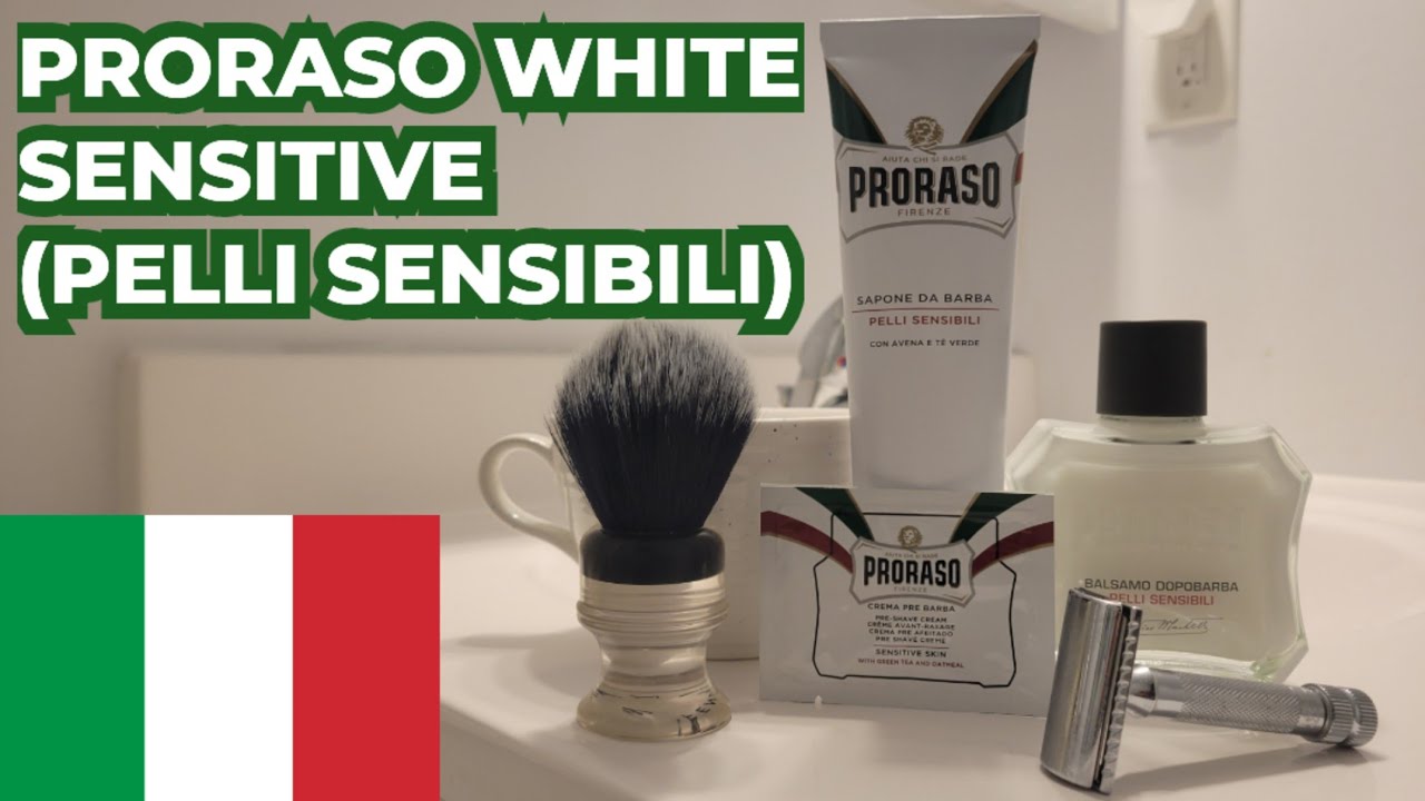 Proraso White Shaving Cream, Pre-Shave and Post Shave Review (Sensitive ...