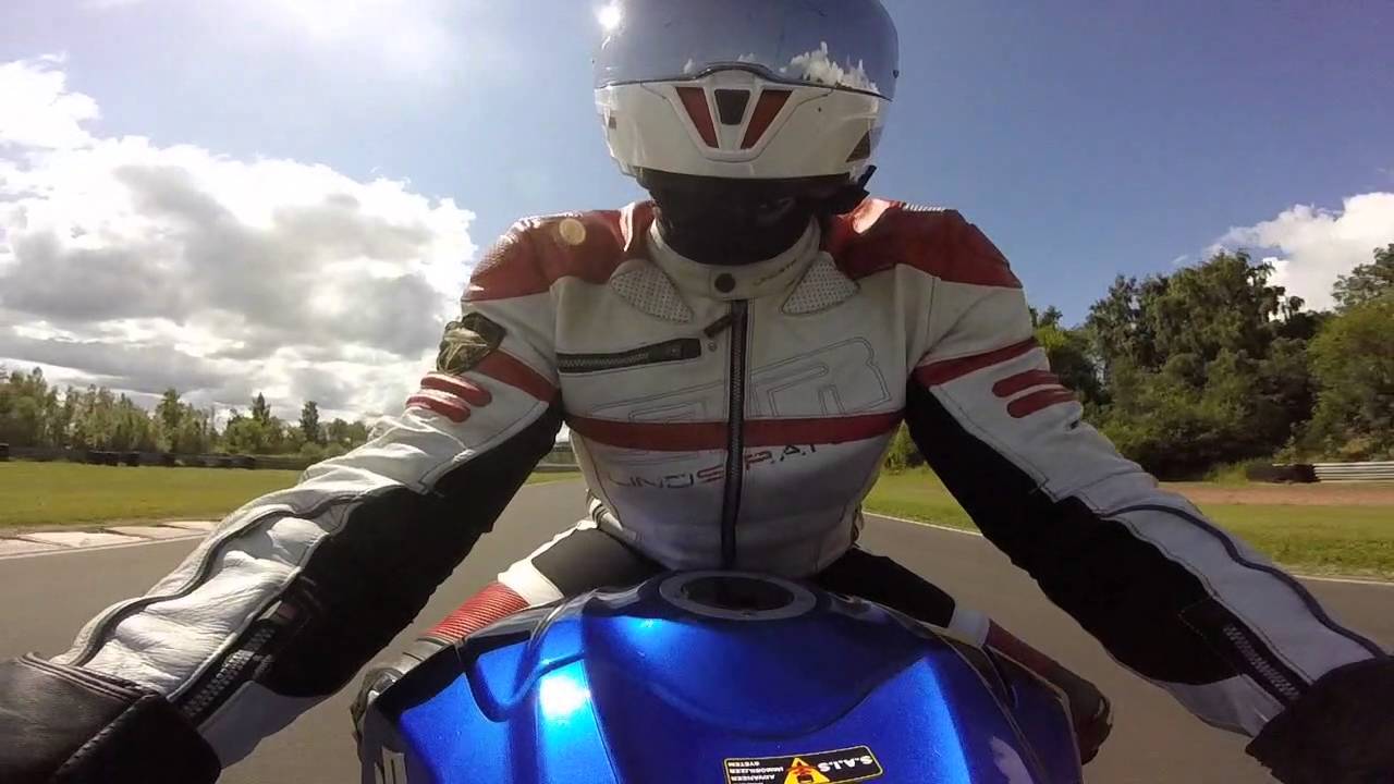 Motorcycle track racing - Face cam - YouTube