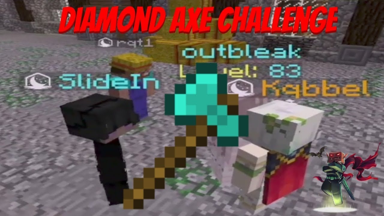 Diamond axe challenge! - Minecraft Hypixel VampireZ - YouTube