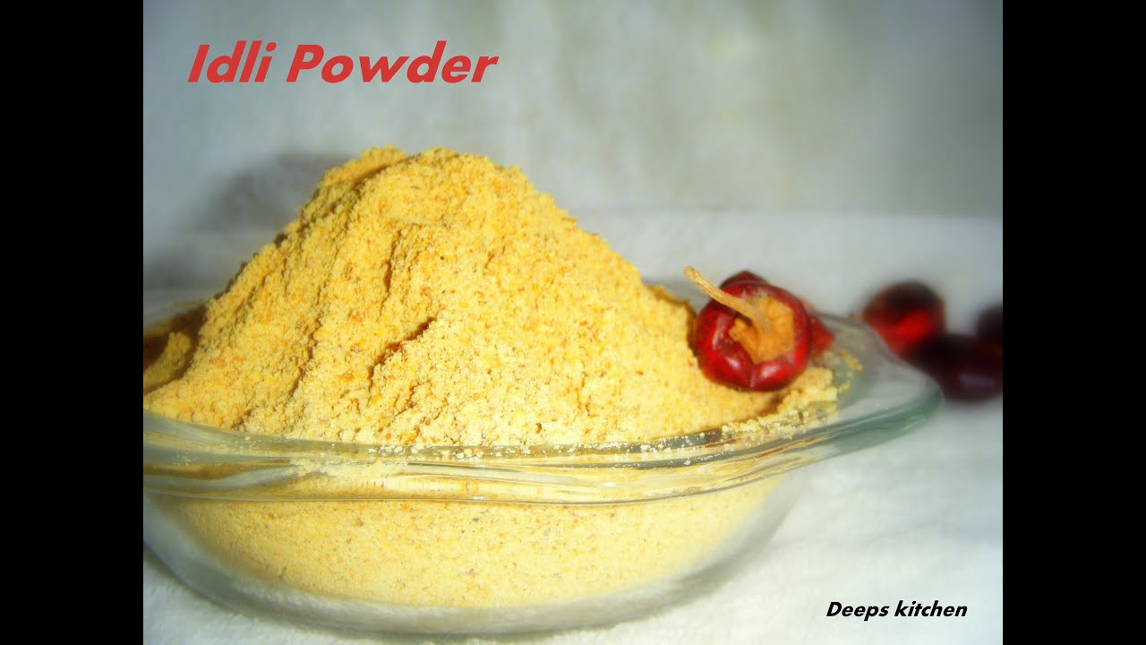 Idli powder or gun powder - Tasty side dish for idli dosa - YouTube