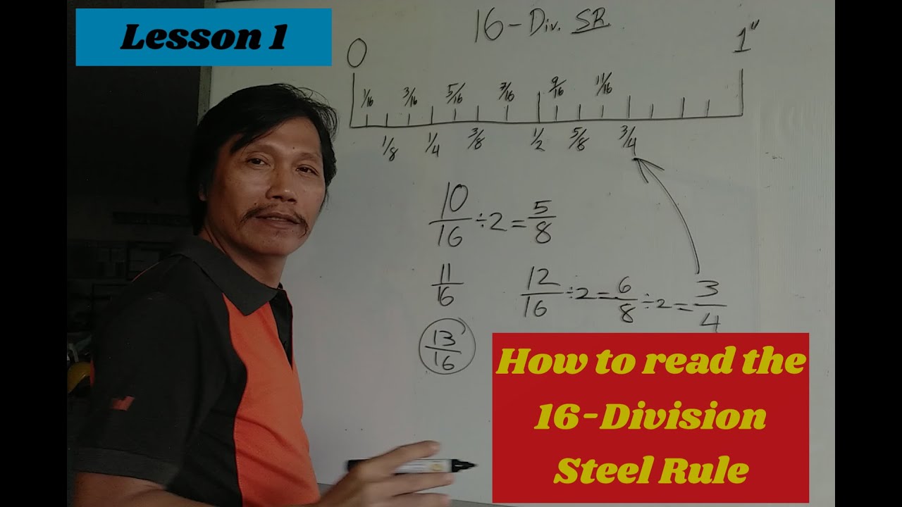 HOW TO READ THE STEEL RULE MEASUREMENTS - YouTube