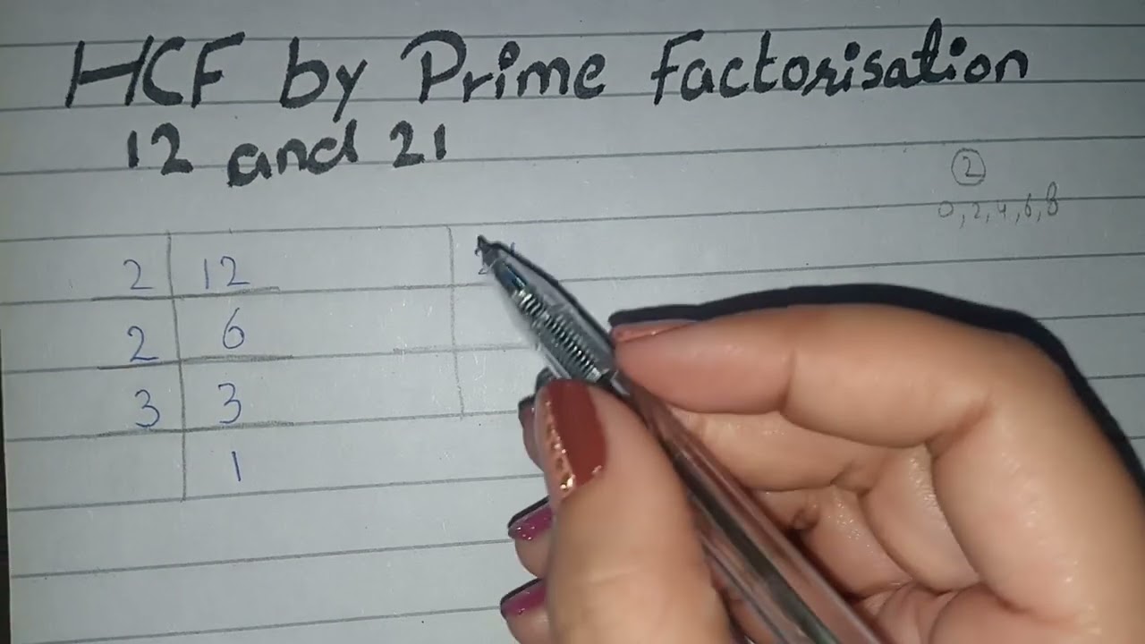 HCF By Prime Factorisation Method For Class 4 HCF By Prime HCF By Prime Factorisation Method For Class 4 HCF By Prime