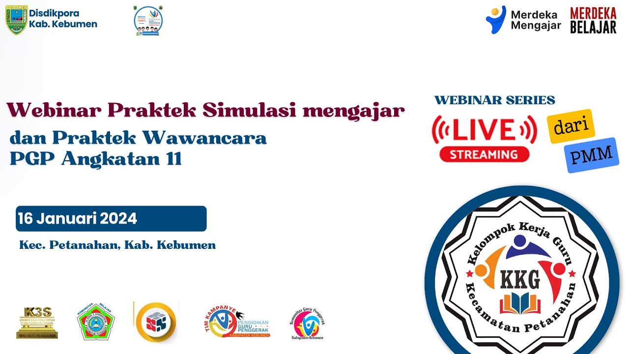 Webinar Praktik Simulasi Mengajar dan Wawancara CGP Angkatan 11 - YouTube