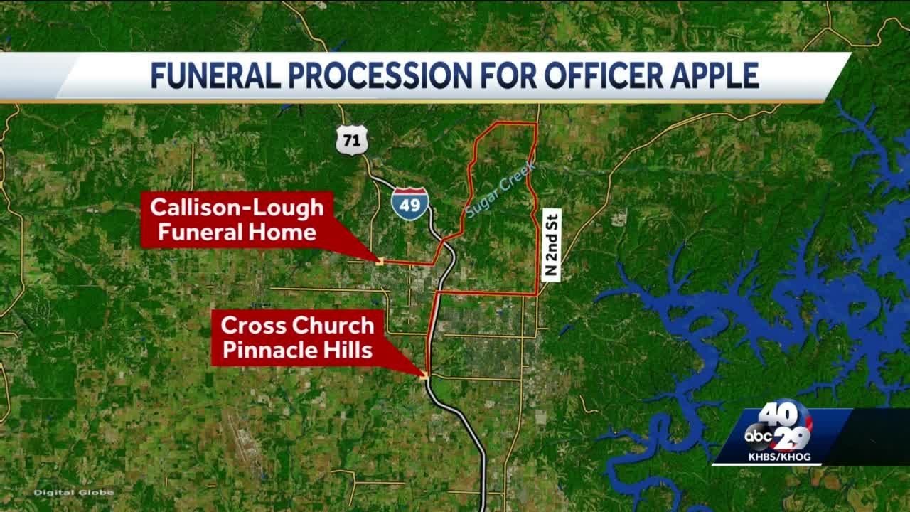 Police release Officer Kevin Apple funeral procession route - YouTube
