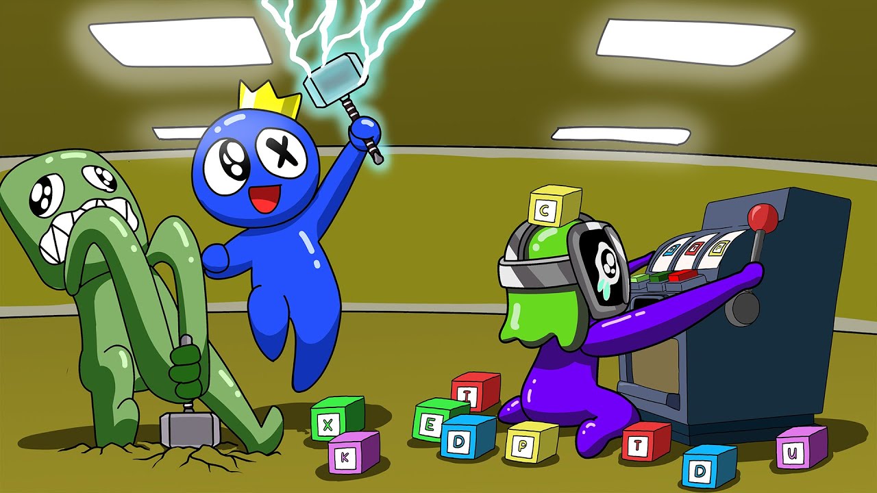 Rainbow Friends 2 | RAINBOW FRIENDS Play SLOT MACHINE?! | 2D Animation ...