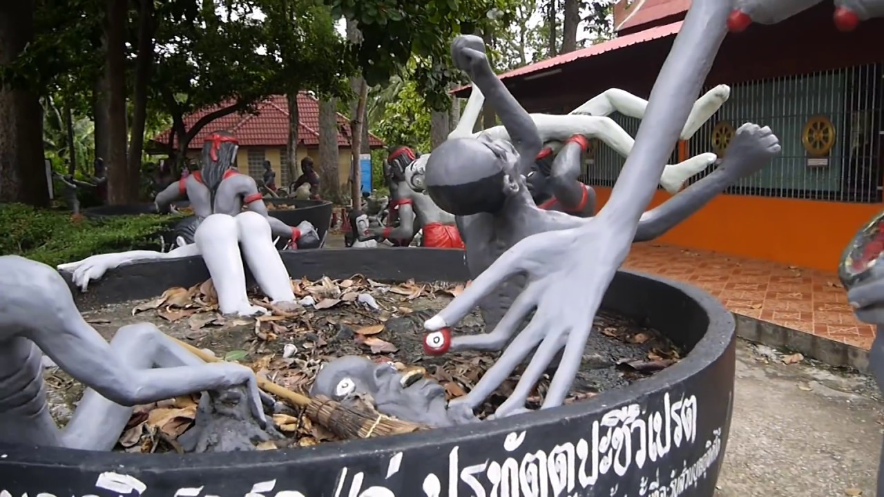 Freaky "Hell Temple" in Ayutthaya, Thailand! [Graphic] - Wat Kai, also known as the Monkey ...