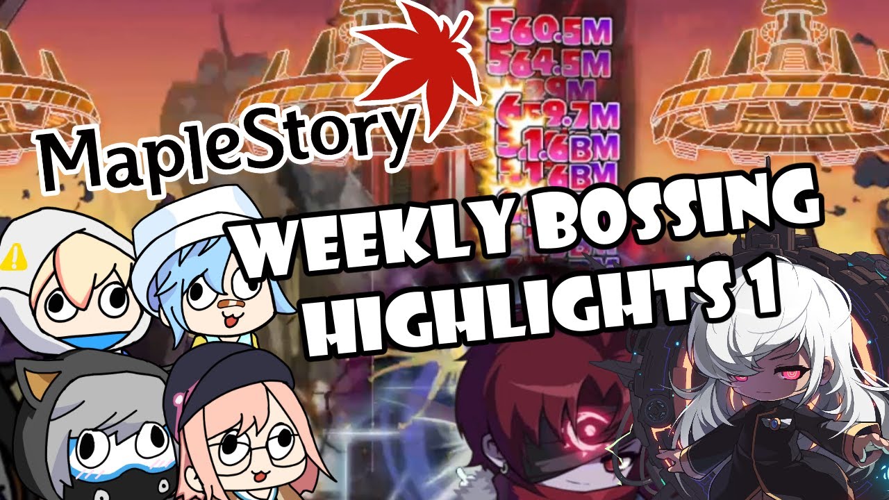 4 Characters Weekly Bosses Highlights 1 [Maplestory] - YouTube